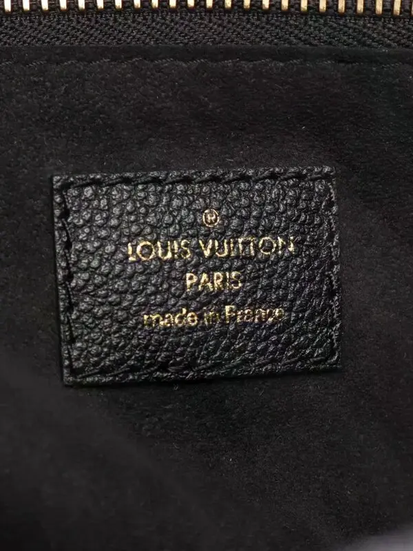 LOUIS VUITTON Monogram Empreinte Neverfull Mm Tote Bag - Black