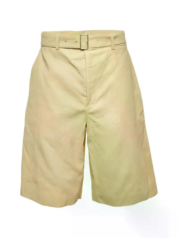 JIL SANDER Belted Wide-leg Shorts - Neutrals