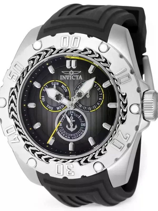 INVICTA Ocean Voyage Chronograph Watch With Silicone Strap