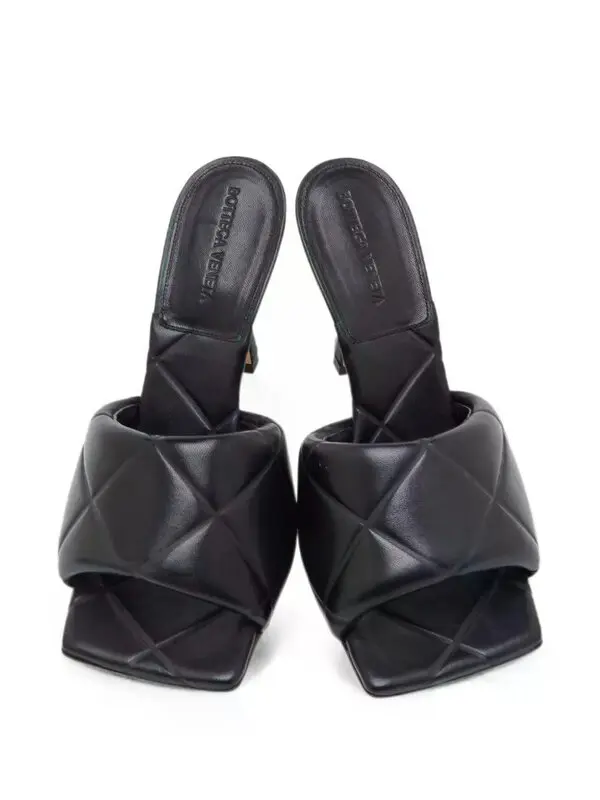 Bottega Veneta Lido Leather Heeled Sandals