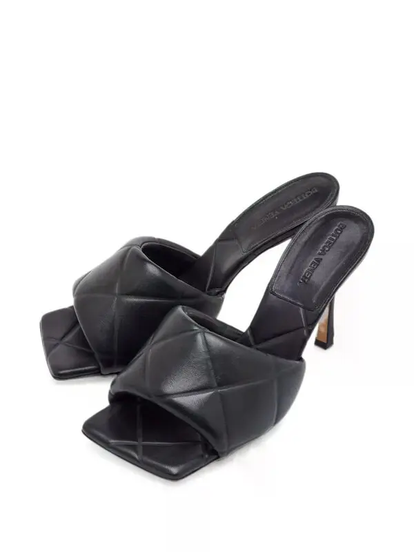 Bottega Veneta Lido Leather Heeled Sandals