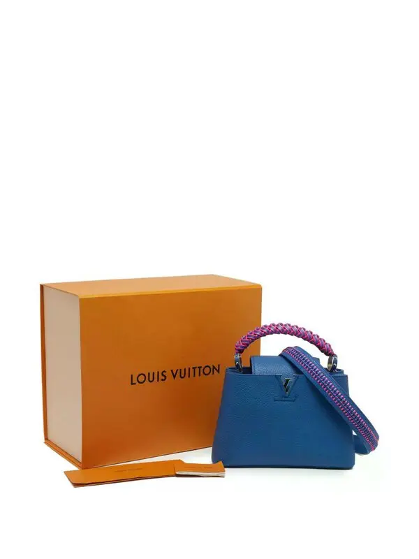 LOUIS VUITTON Bb Capucines Braided Shoulder Bag