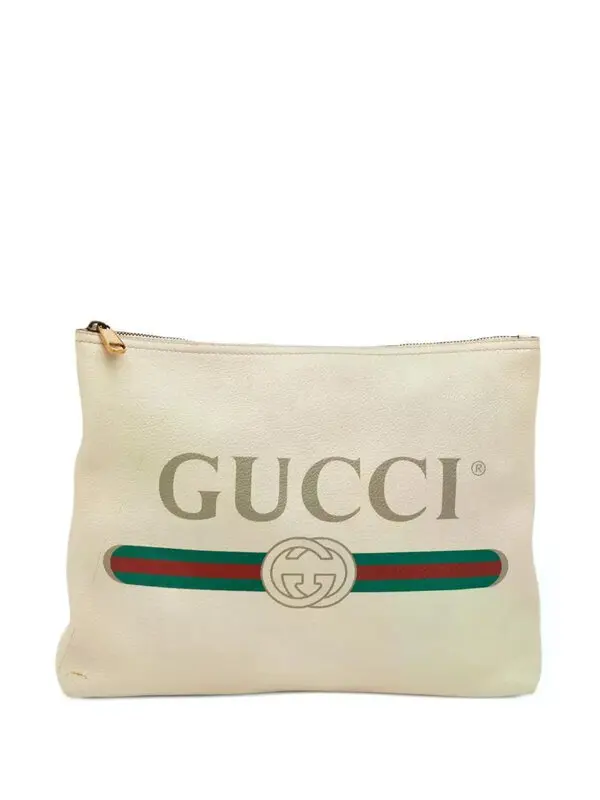 Gucci Logo Portfolio Clutch Bag