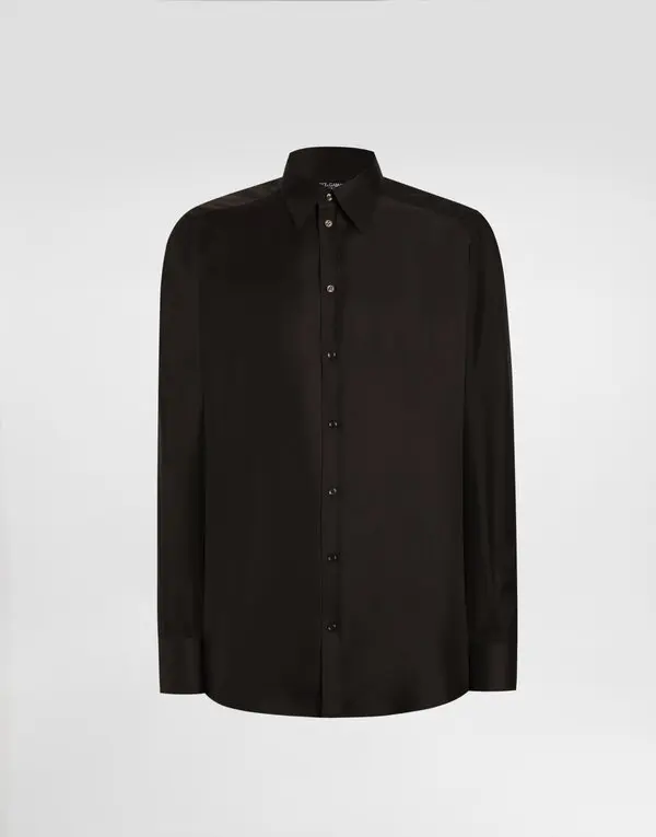 Dolce & Gabbana Gold Silk Twill Shirt Shirts Multi-colored - Multicolor