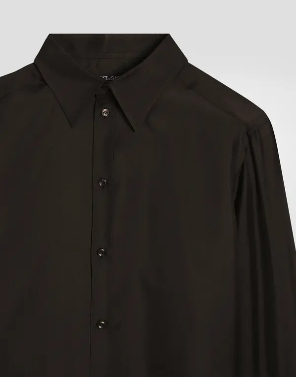 Dolce & Gabbana Gold Silk Twill Shirt Shirts Multi-colored - Multicolor