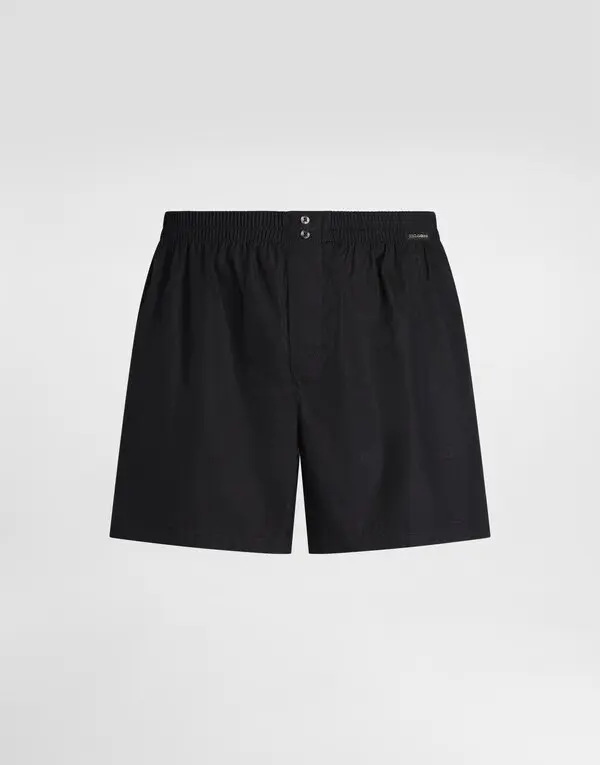 Dolce & Gabbana Logo-print Poplin Boxer Shorts Underwear And Loungewear - Multicolor