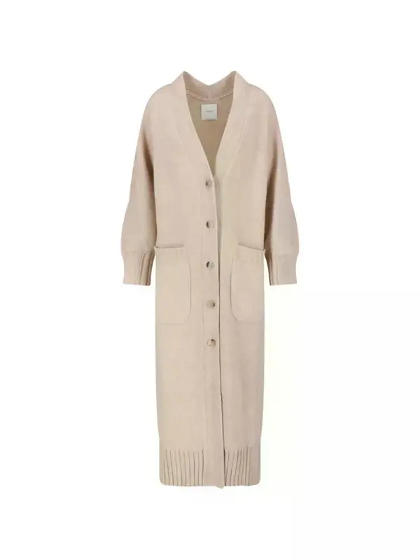 Malo Belted Button-up Cardigan-coat