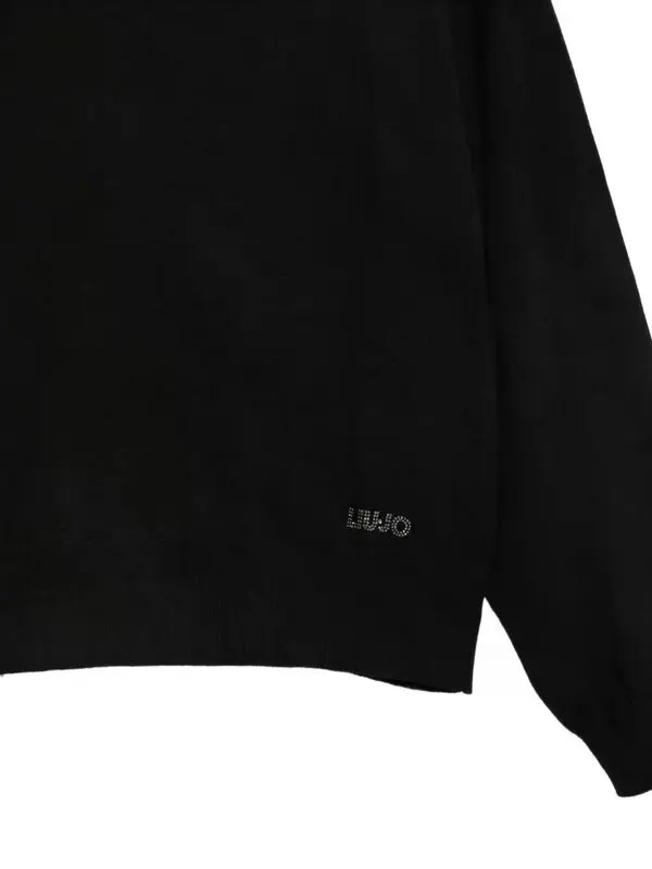 Liu Jo Logo-embellished Scarf-detail Sweatshirt