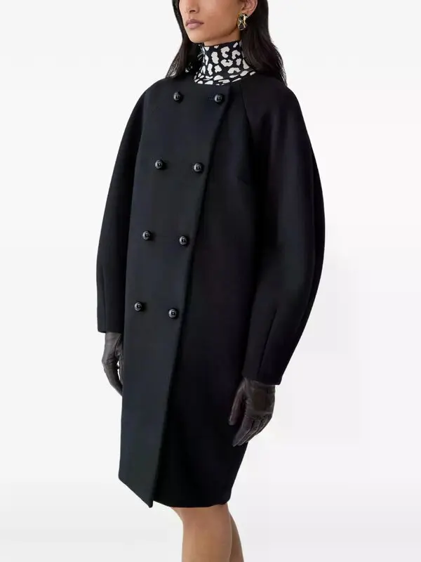 Carolina Herrera Double-breasted Cocoon Coat
