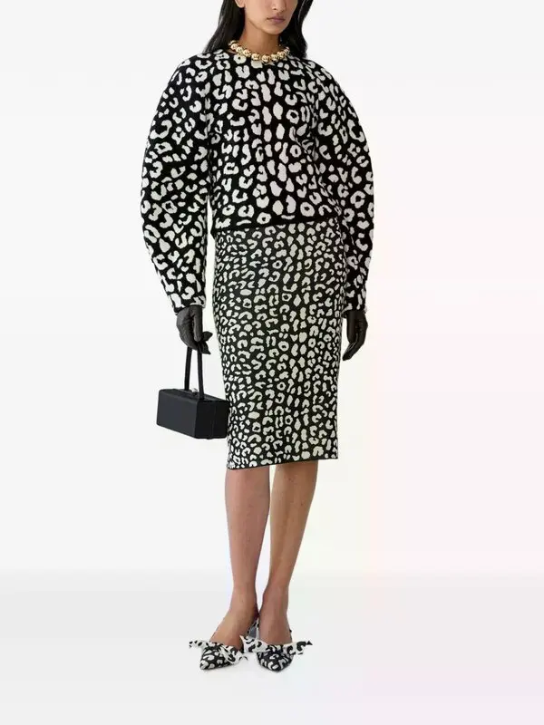 Carolina Herrera Leopard-patterned Sweater