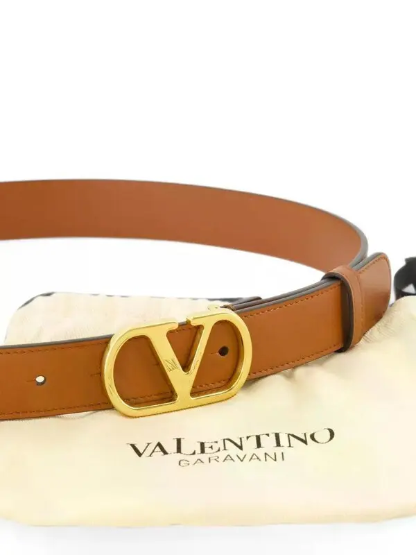 Valentino Garavani Vlogo Leather Belt