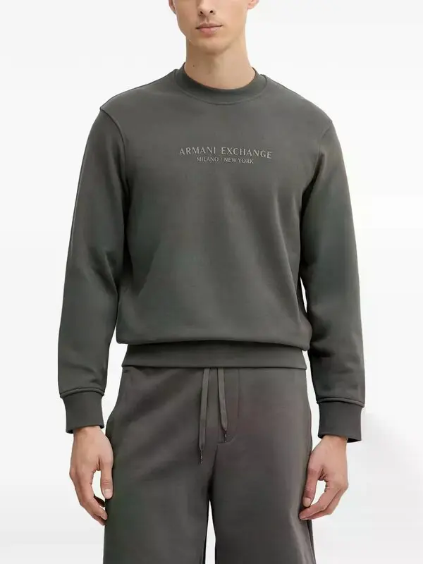 Armani Exchange Logo-print Crew-neck Sweatshirt