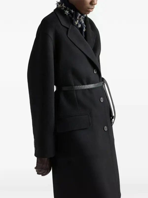Prada Single-breasted Cashwool Coat