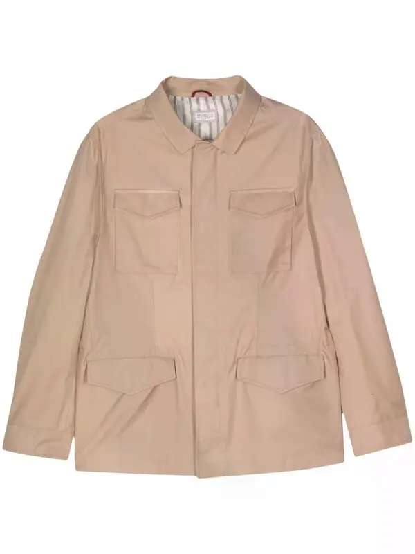 Brunello Cucinelli Zip-fastening Cotton Blend Windbreaker Jacket