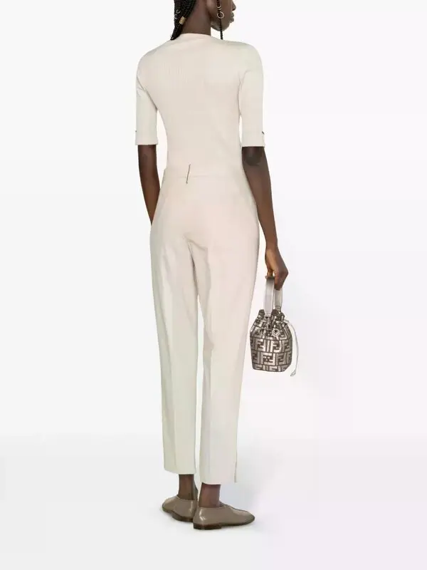 Brunello Cucinelli High-waist Cropped Trousers