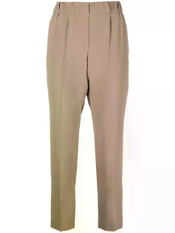 Brunello Cucinelli Cropped Tailored Trousers - Neutrals