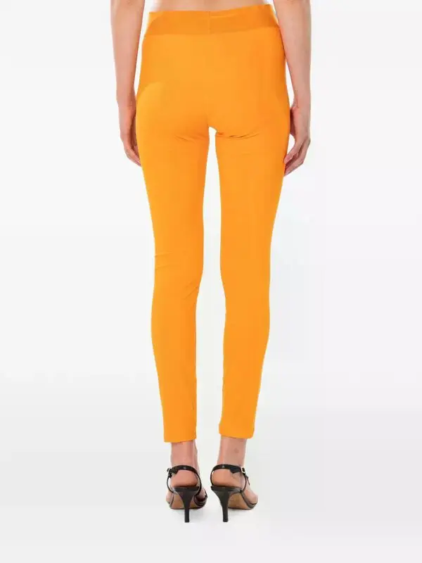 DIESEL® Microfibre Leggings With Cut-off Logo