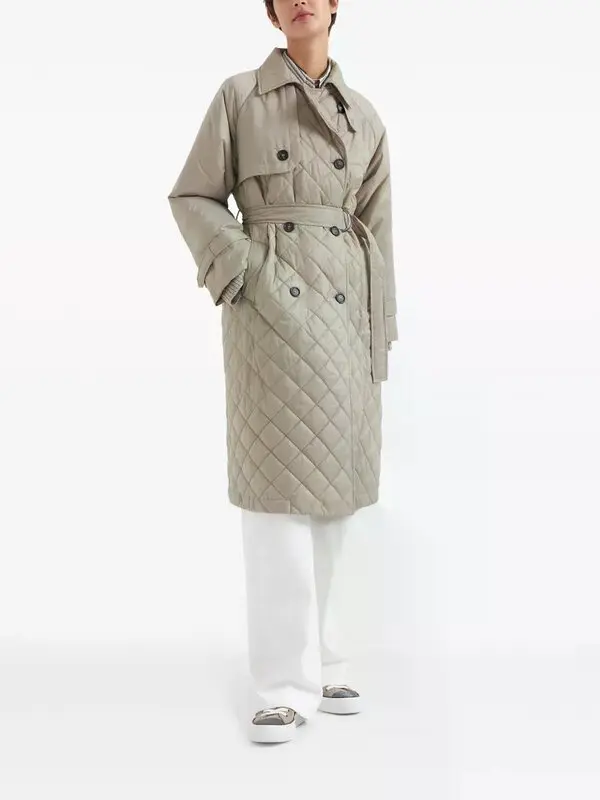 Brunello Cucinelli Quilted Trench Coat