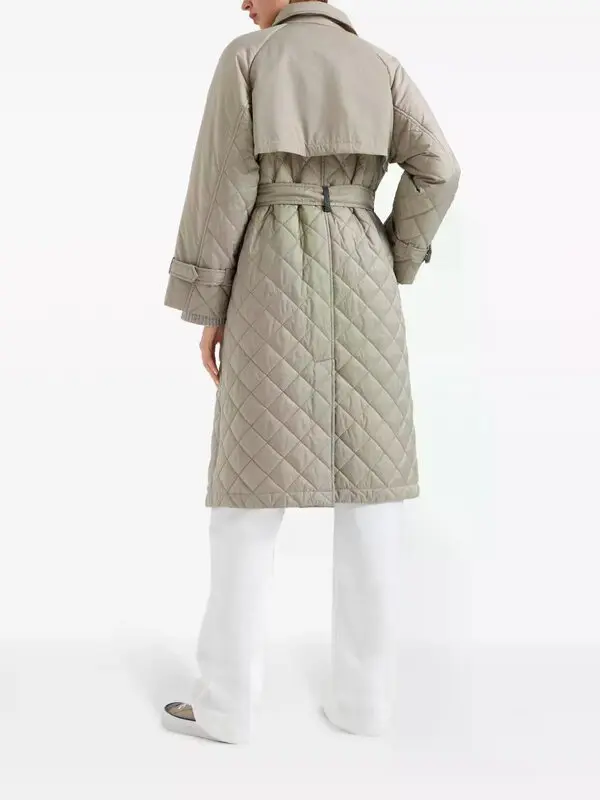 Brunello Cucinelli Quilted Trench Coat