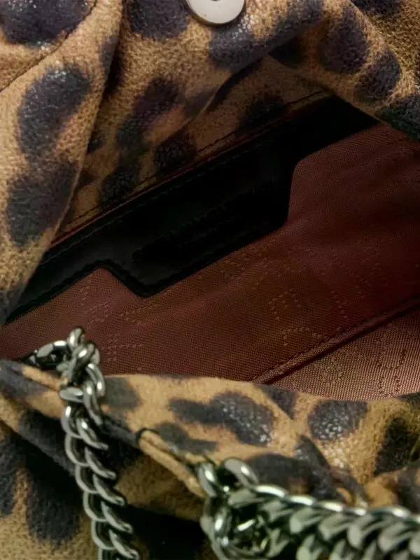 Stella McCartney Mini Falabella Leopard-print Tote Bag