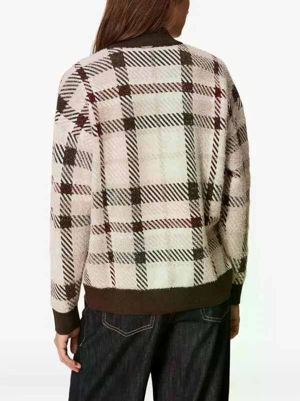 TWINSET Chequered Jacquard Jumper