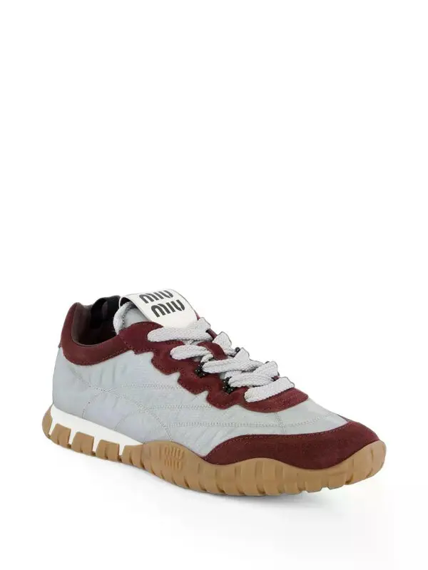 Miu Miu Panelled Logo Sneakers