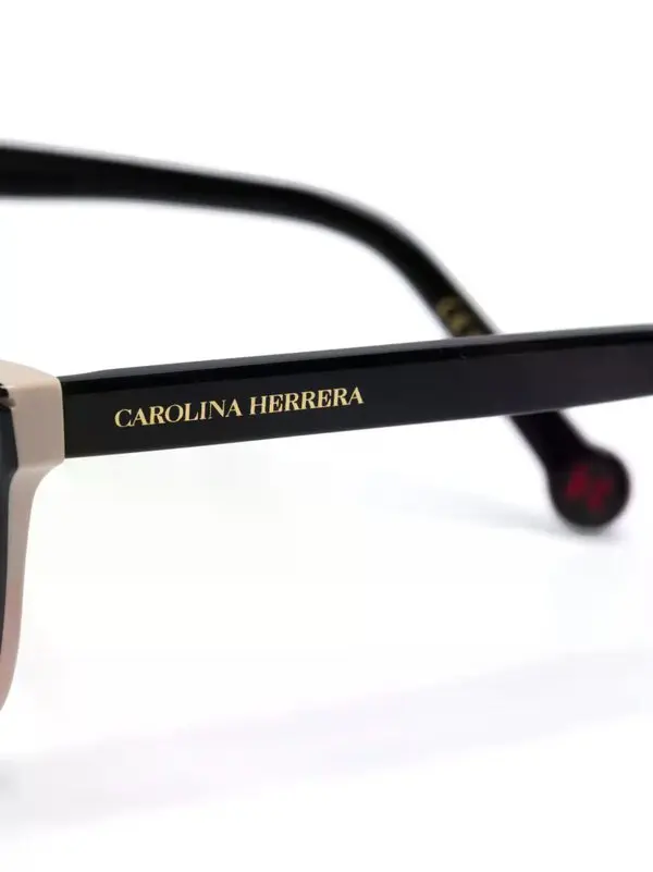 Carolina Herrera Polished-effect Cat-eye Glasses