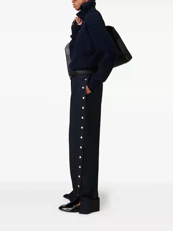 Stella McCartney Button-embellished Wide-leg Trousers