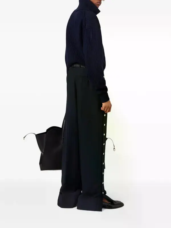 Stella McCartney Button-embellished Wide-leg Trousers