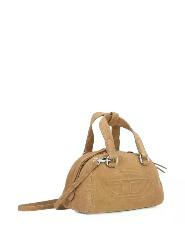 DIESEL® 1dr Dome-suede Small Bowling Bag - Neutrals