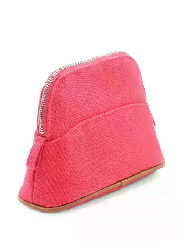 Hermès 2010s 15 Mini Hibiscus Polide Makeup Bag
