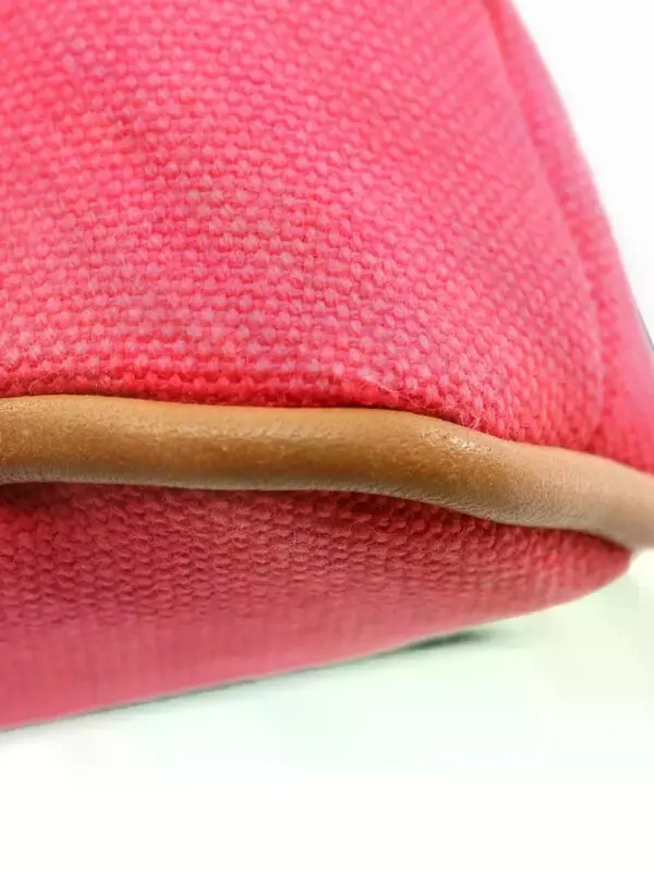 Hermès 2010s 15 Mini Hibiscus Polide Makeup Bag
