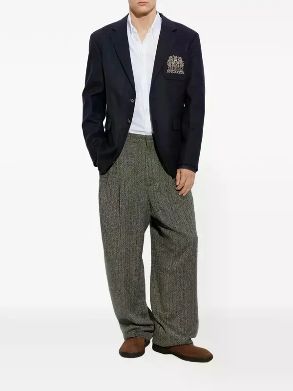 Dsquared2 Herringbone-pattern Pleated Trousers