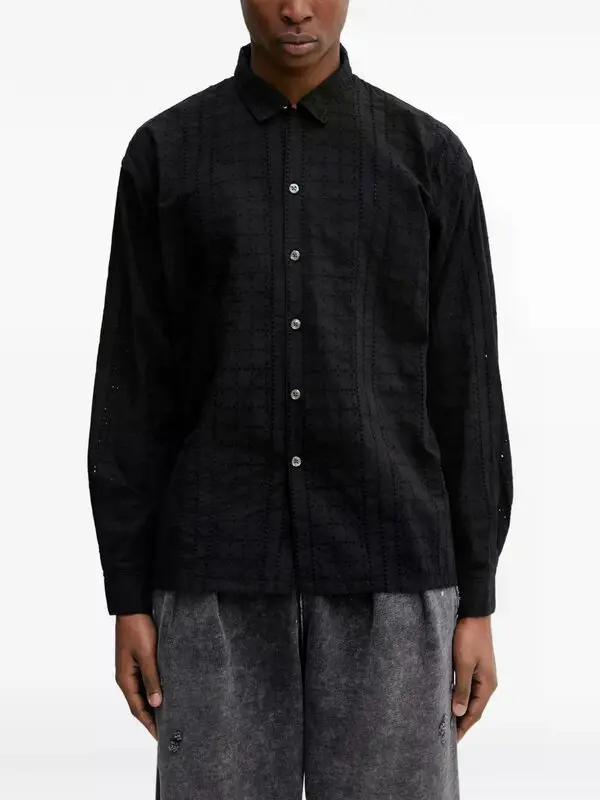 BEAMS Broderie-anglaise Long-sleeve Shirt