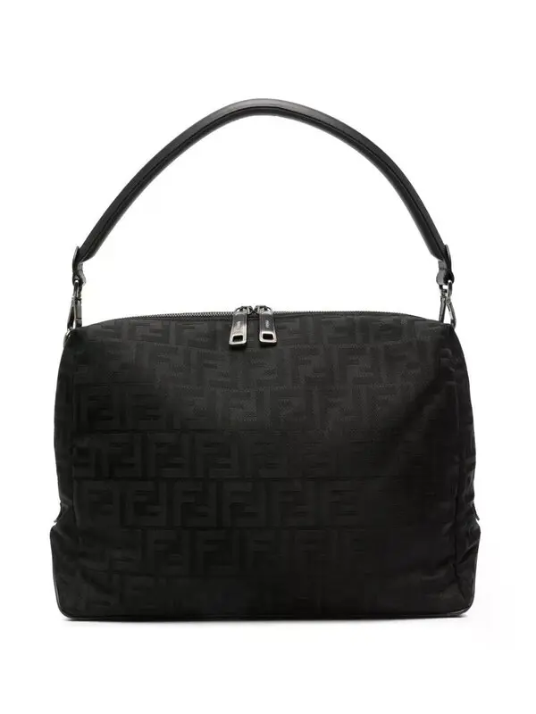 Fendi Large Lui Ff-monogram Tote Bag - Black