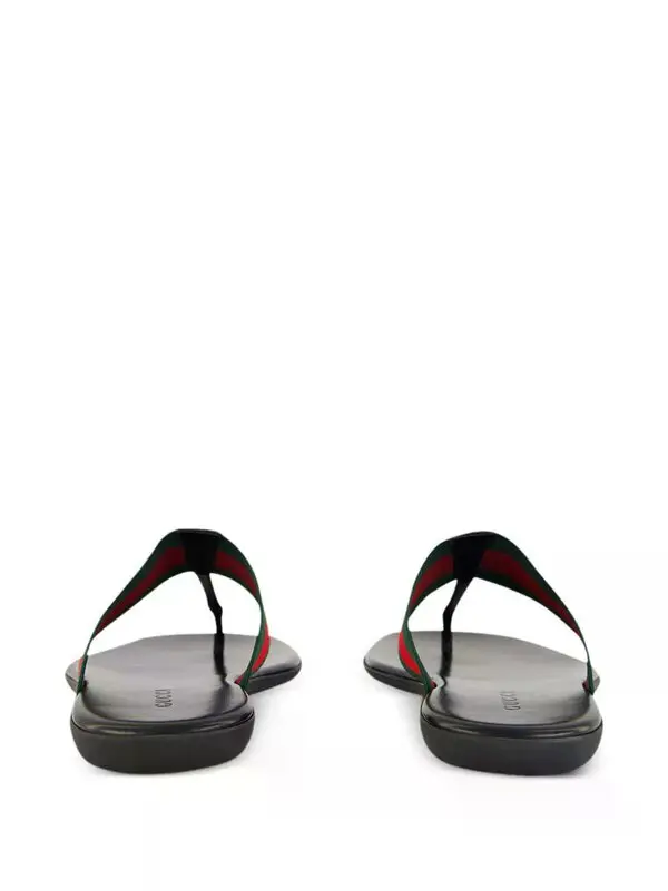 Gucci Web Stripe Thong Sandals