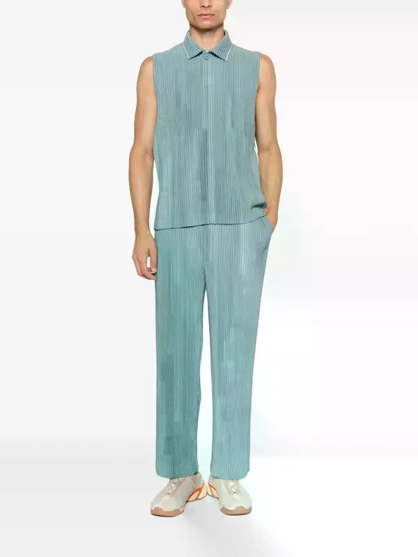 Issey Miyake Pleated Trousers - Blue