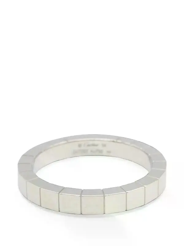Cartier 18k White Gold Lanière Ring - Silver
