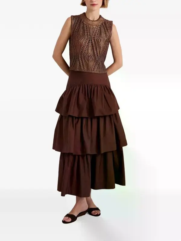 MARIE OLIVER Baylor Tiered Maxi Skirt