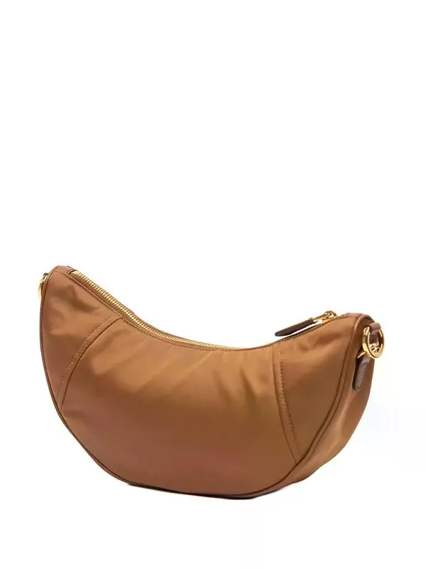 Prada Re-nylon Demi-lune Satchel With Saffiano Leather Trim
