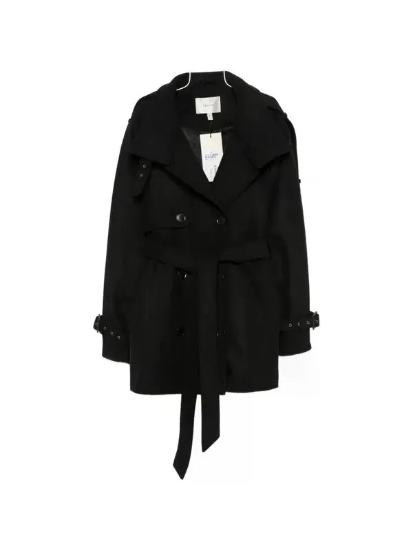 GESTUZ Double-breasted Belted Coat