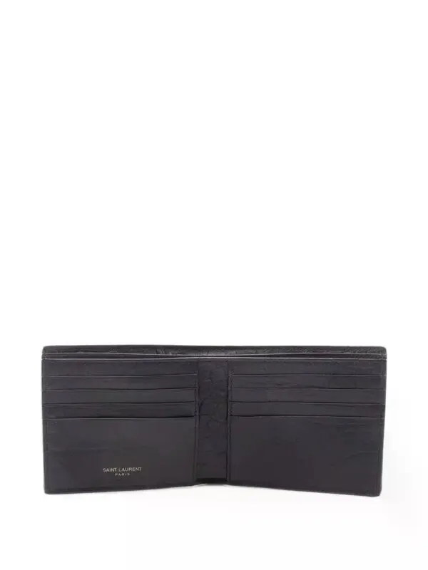 Saint Laurent 2020s Crocodile-effect Wallet