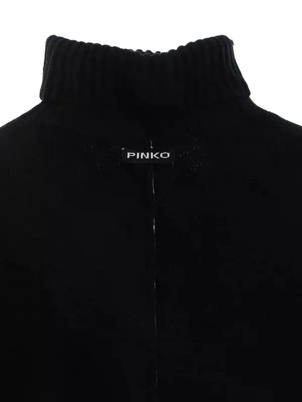 Pinko Ribbed Roll-neck Wool Sweater