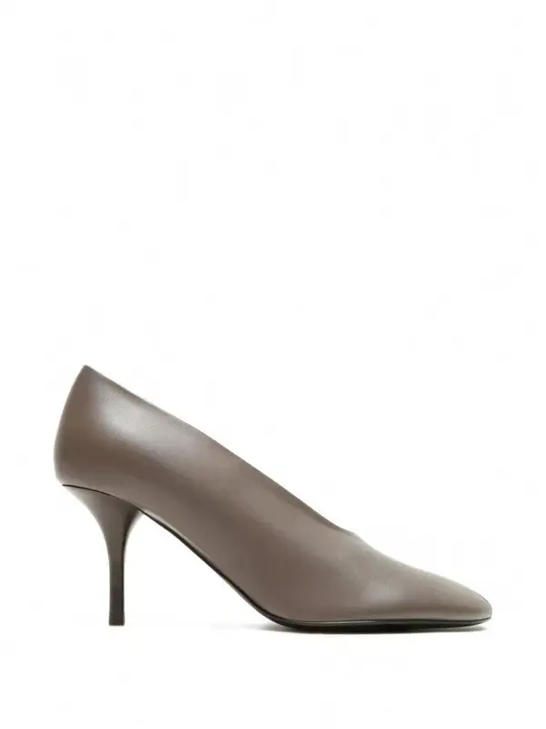 Acne Studios Nappa Leather Round Toe Pumps - Grey