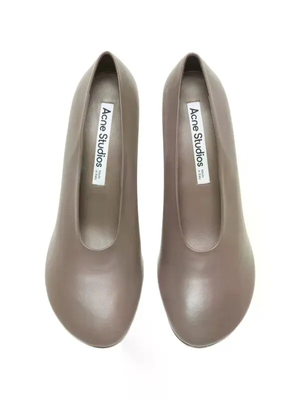 Acne Studios Nappa Leather Round Toe Pumps - Grey