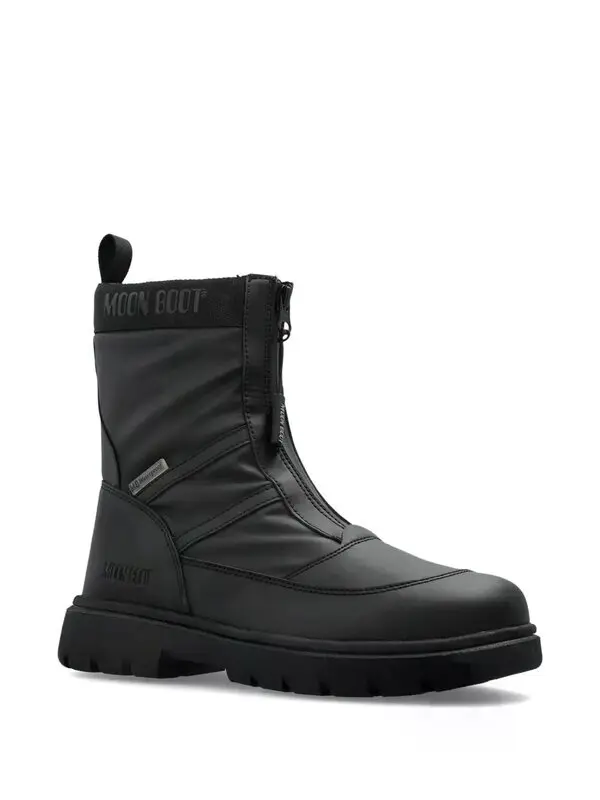 Moon Boot Mb Combat Zip Ankle Boots