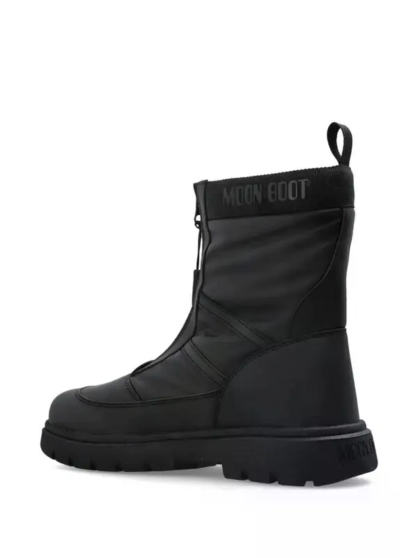 Moon Boot Mb Combat Zip Ankle Boots