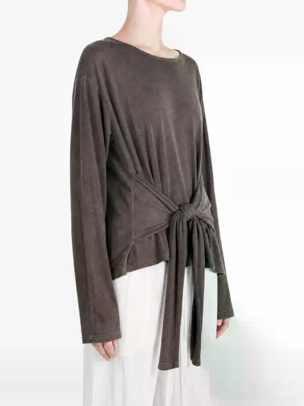 UMA WANG Tie-waist Long-sleeve T-shirt