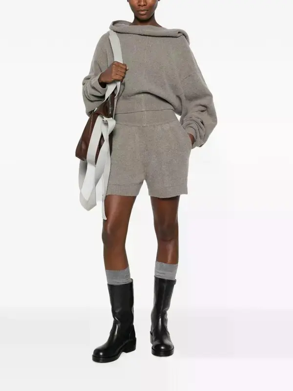 Rick Owens Ribbed-hem Hoodie