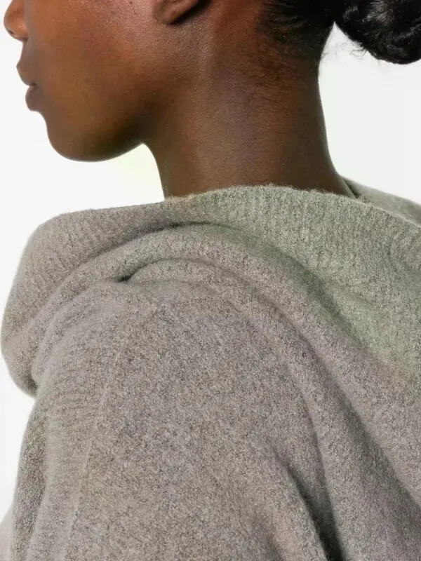 Rick Owens Ribbed-hem Hoodie
